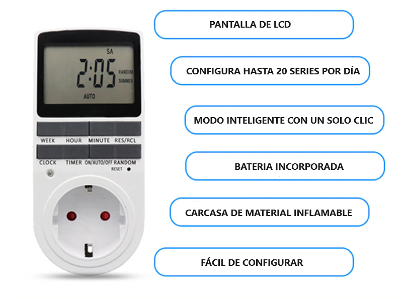 Temporizador Timer Digital (3 unidades) - El Mercante